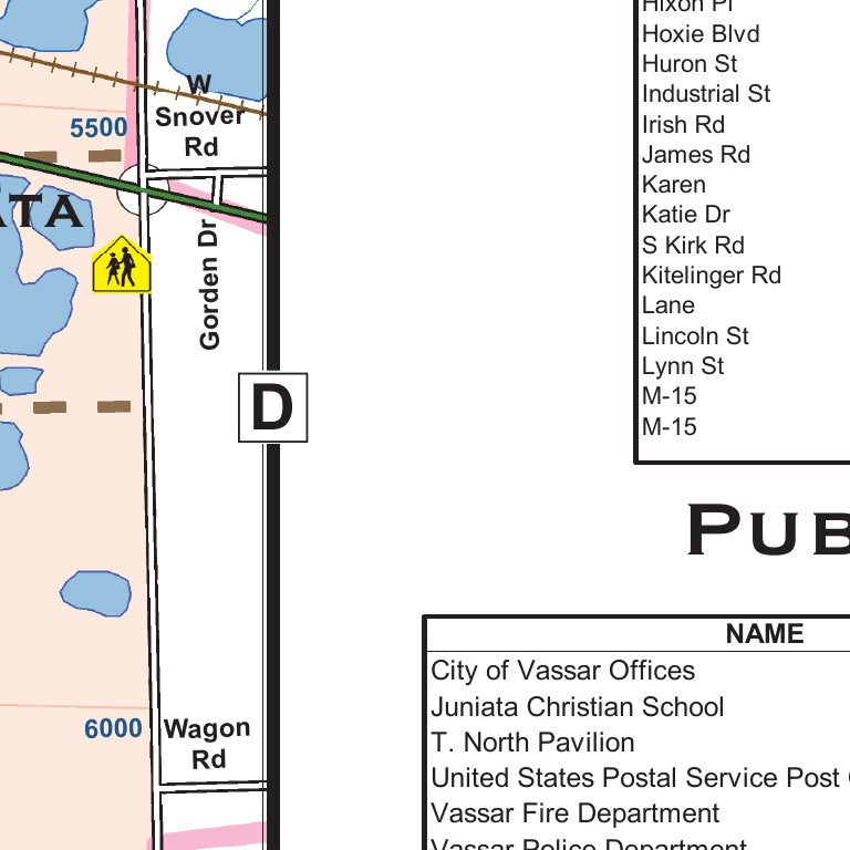 Vassar Township, Tuscola County, Michigan Map by Donald Dale Milne ...