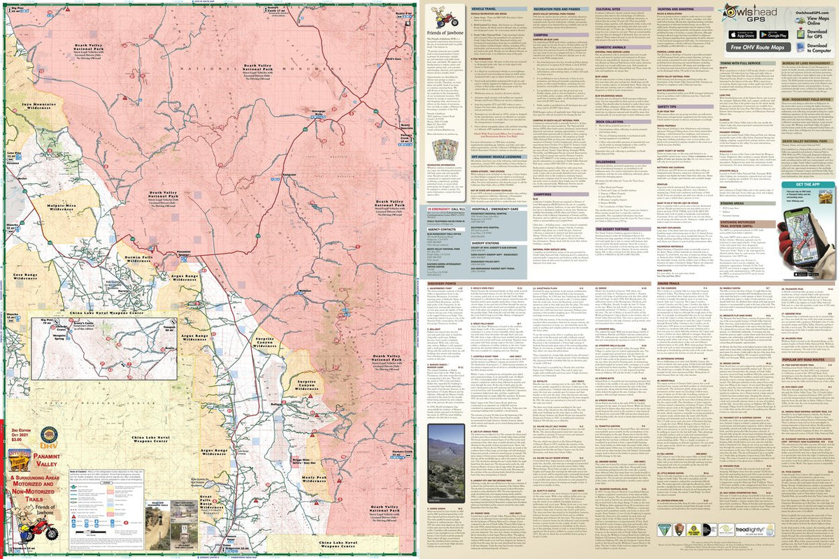 Panamint Valley OHV Map by California Trail Users Coalition | Avenza Maps