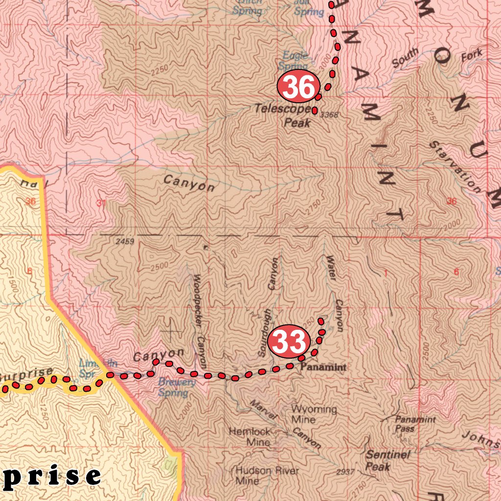 Panamint Valley OHV Map by California Trail Users Coalition | Avenza Maps