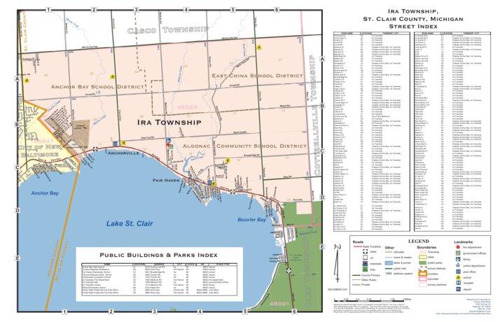 Ira Township, St. Clair County, MI Map by Donald Dale Milne | Avenza Maps