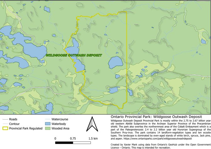Ontario Nature Reserve: Wildgoose Outwash Deposit Map by Xavier Maps ...
