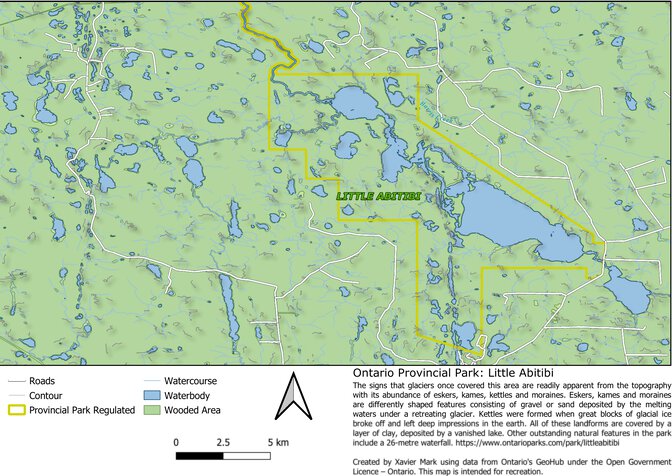Ontario Nature Reserve: Little Abitibi Part 1 Map by Xavier Maps ...