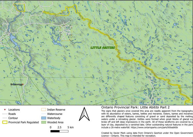 Ontario Nature Reserve: Little Abitibi Part 2 Map by Xavier Maps ...
