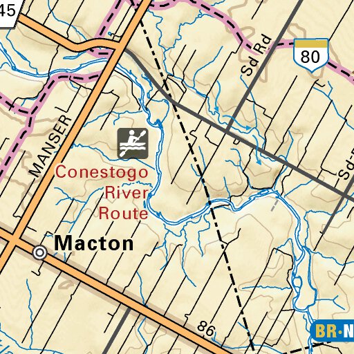 SOON35 Kitchener Waterloo - Southern Ontario Topo Map by Backroad ...