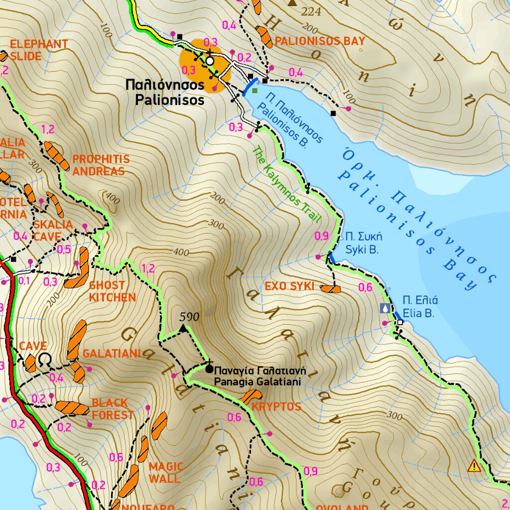 Kalymnos, Dodecanese Map by Terrain Editions | Avenza Maps