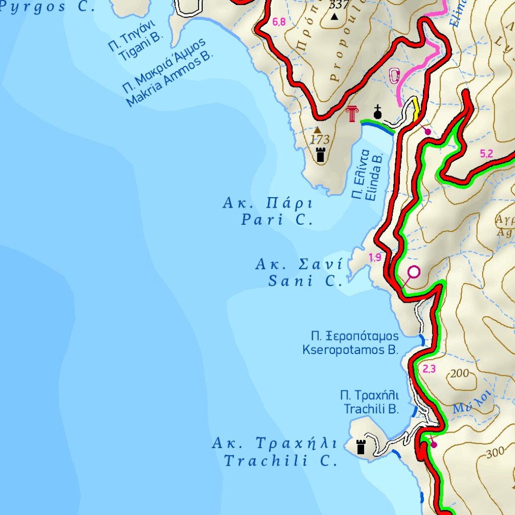 Chios, Greece Map by Terrain Editions | Avenza Maps
