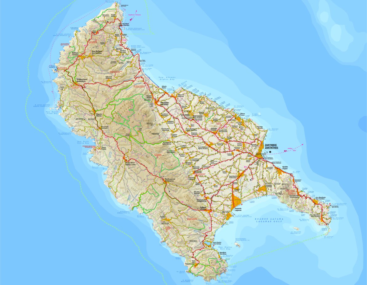 Zakynthos, Greece Map by Terrain Editions | Avenza Maps