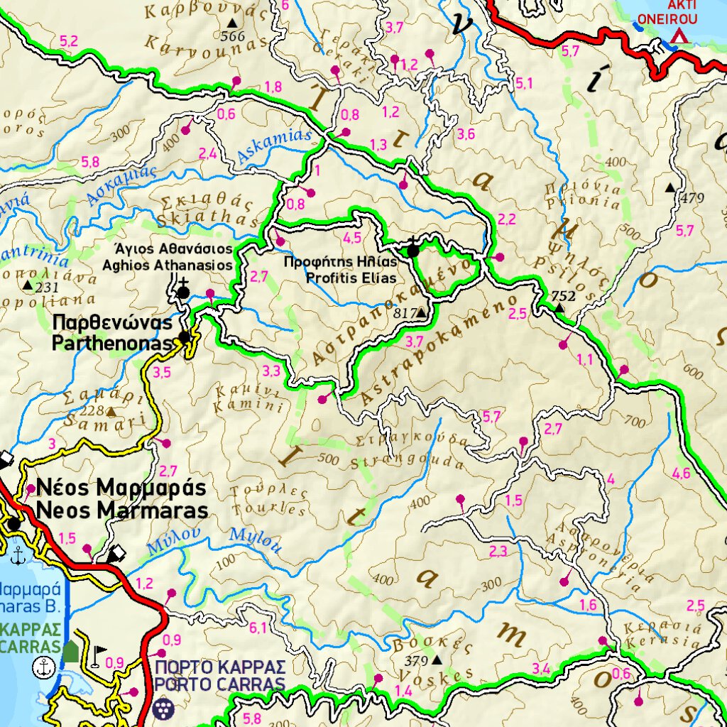Halkidiki, Greece Map by Terrain Editions | Avenza Maps