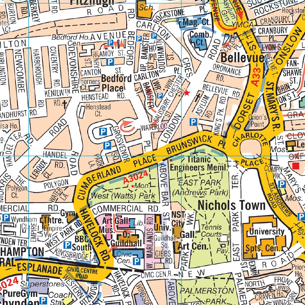 A-Z Southampton Street Map by Geographers' A-Z Map Company | Avenza Maps