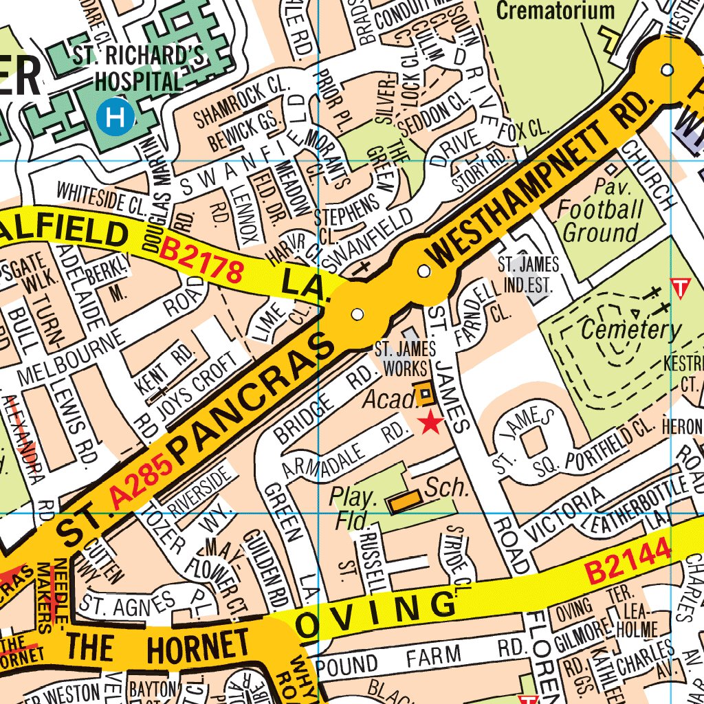 A-Z Chichester Street Map by Geographers' A-Z Map Company | Avenza Maps