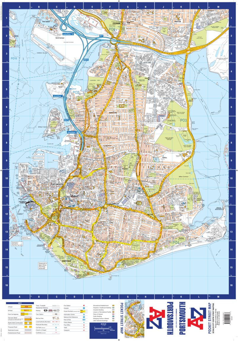 A-Z Portsmouth Street Map by Geographers' A-Z Map Company | Avenza Maps