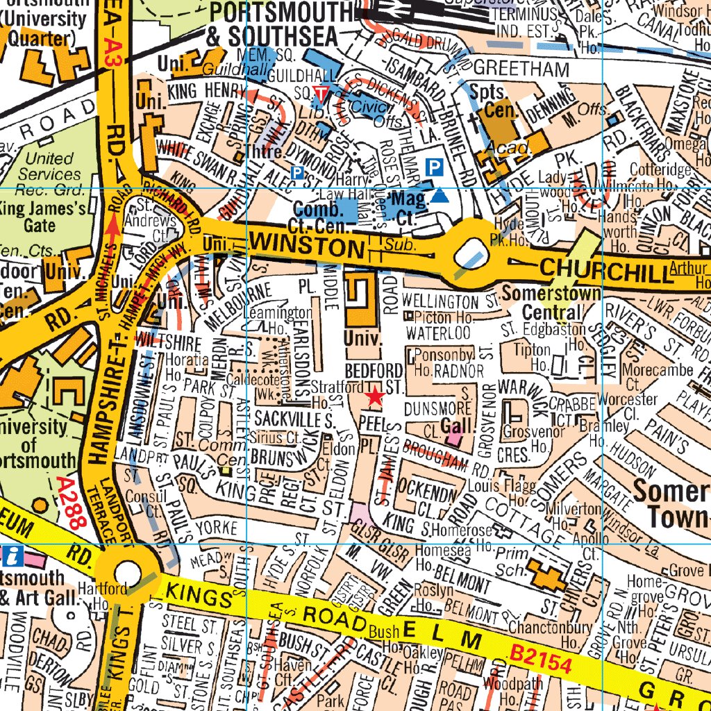A-Z Portsmouth Street Map by Geographers' A-Z Map Company | Avenza Maps