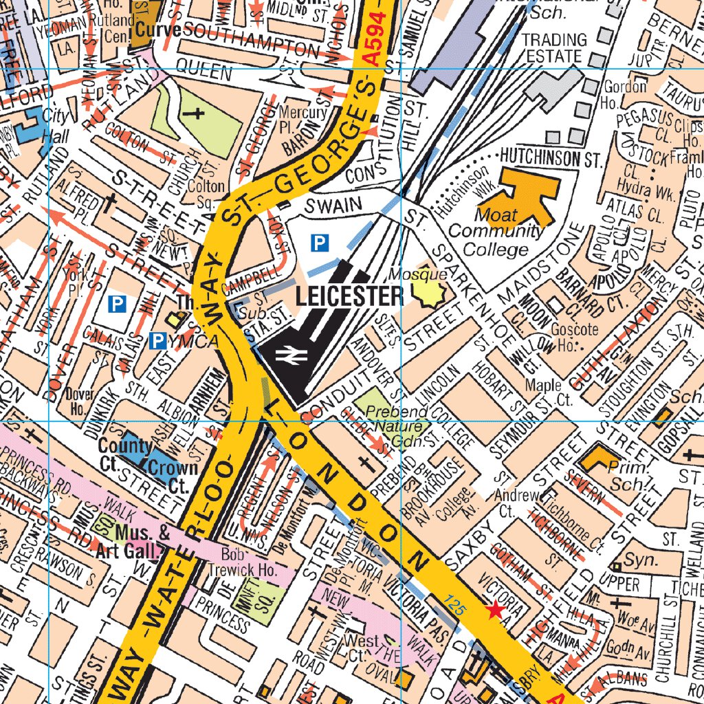 A-Z Leicester Street Map by Geographers' A-Z Map Company | Avenza Maps