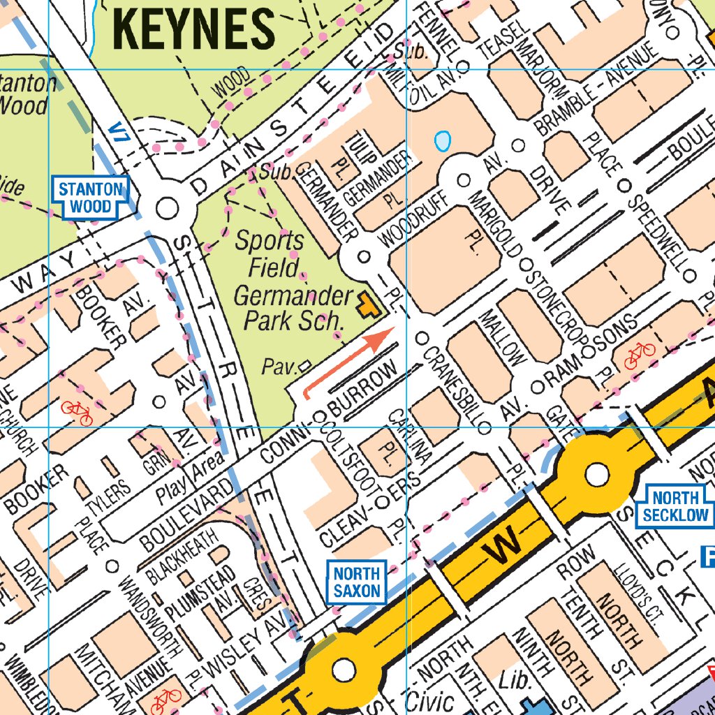 A-Z Milton Keynes Street Map by Geographers' A-Z Map Company | Avenza Maps