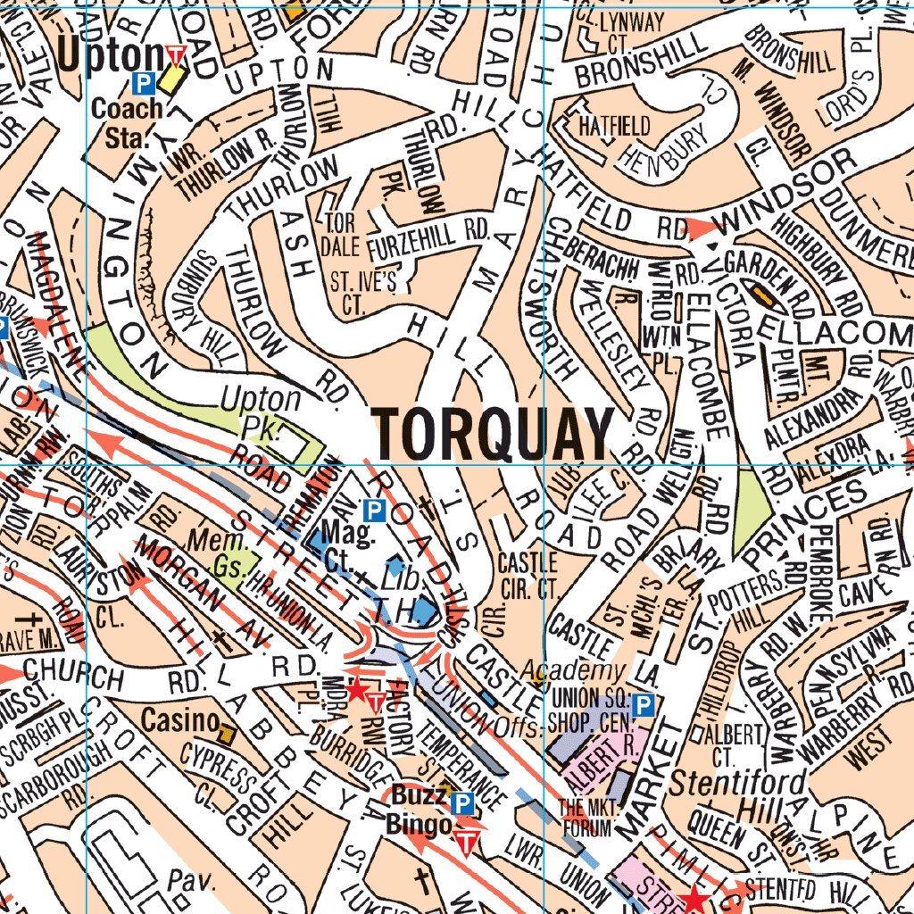 A-Z Torquay Street Map by Geographers' A-Z Map Company | Avenza Maps