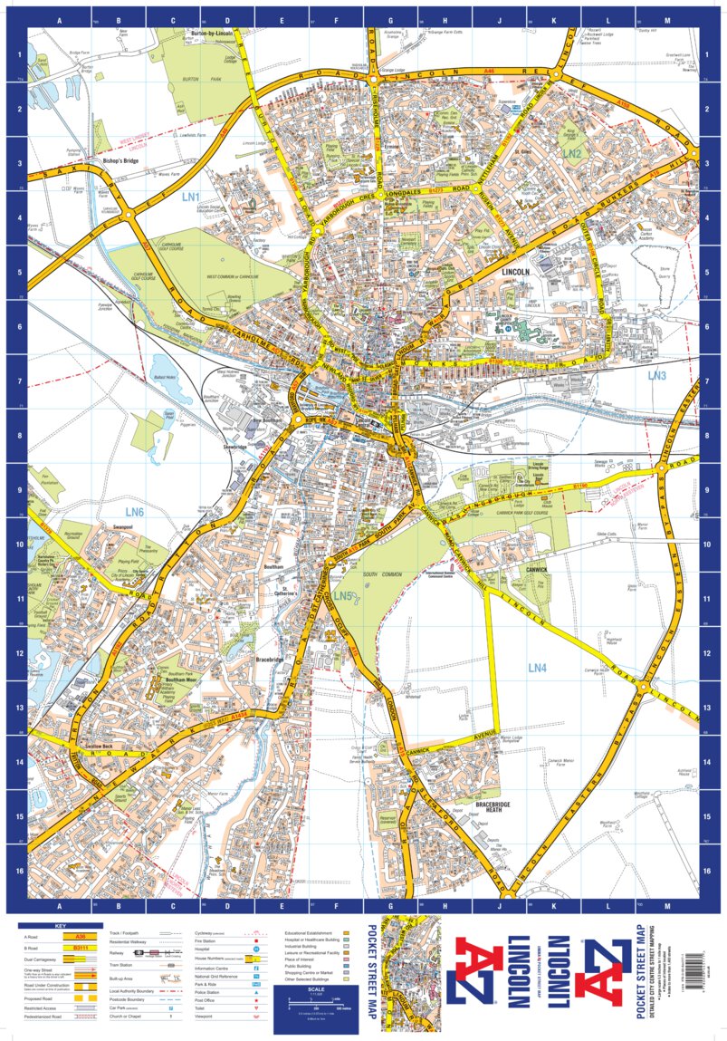 A-Z Lincoln Street Map by Geographers' A-Z Map Company | Avenza Maps