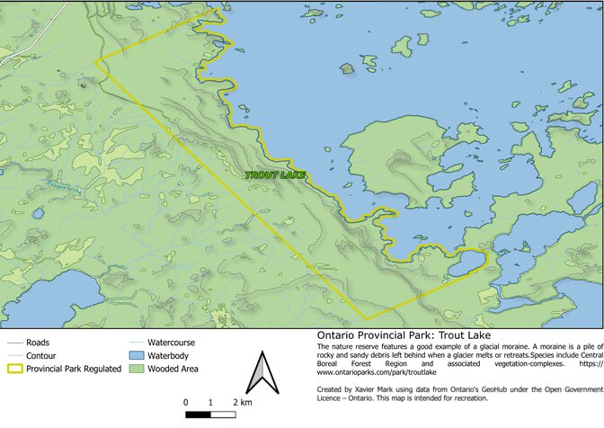 Ontario Nature Reserve: Trout Lake Map by Xavier Maps | Avenza Maps