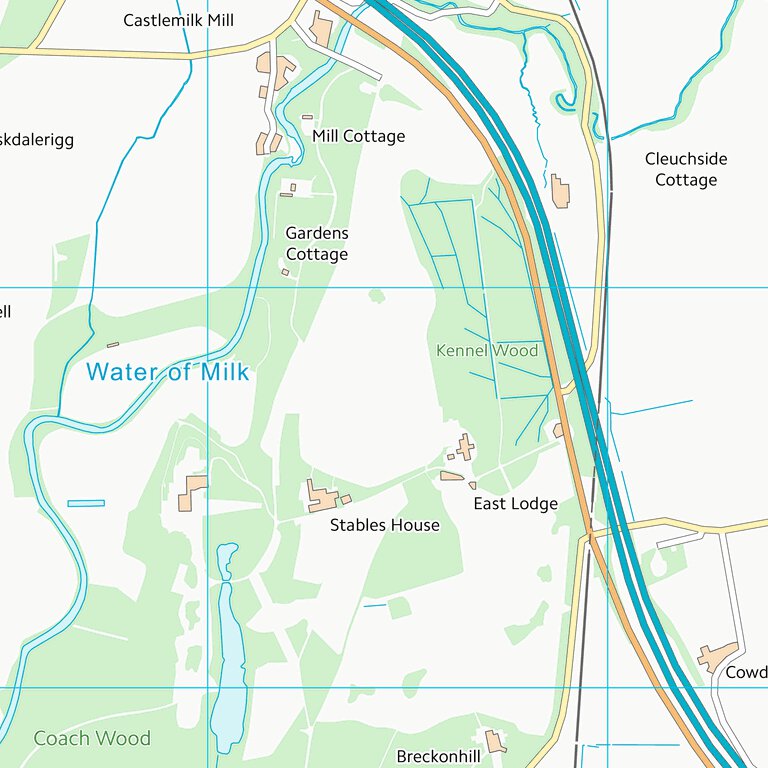 Dumfries and Galloway (NY17) Map by UK Topographic Maps | Avenza Maps