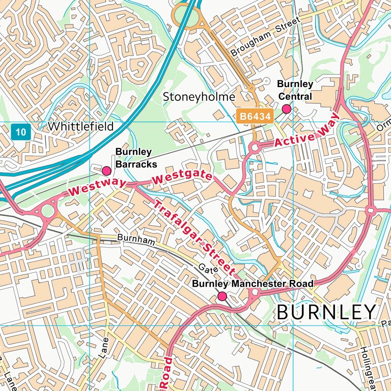 Burnley District (B) (SD83) Map by UK Topographic Maps | Avenza Maps