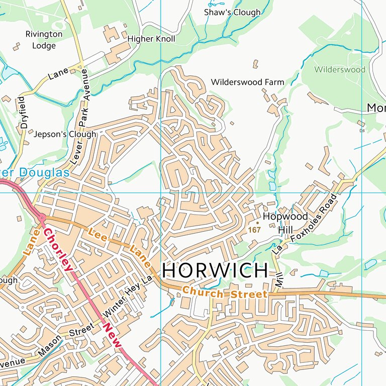 Chorley District (B) (SD61) Map by UK Topographic Maps | Avenza Maps
