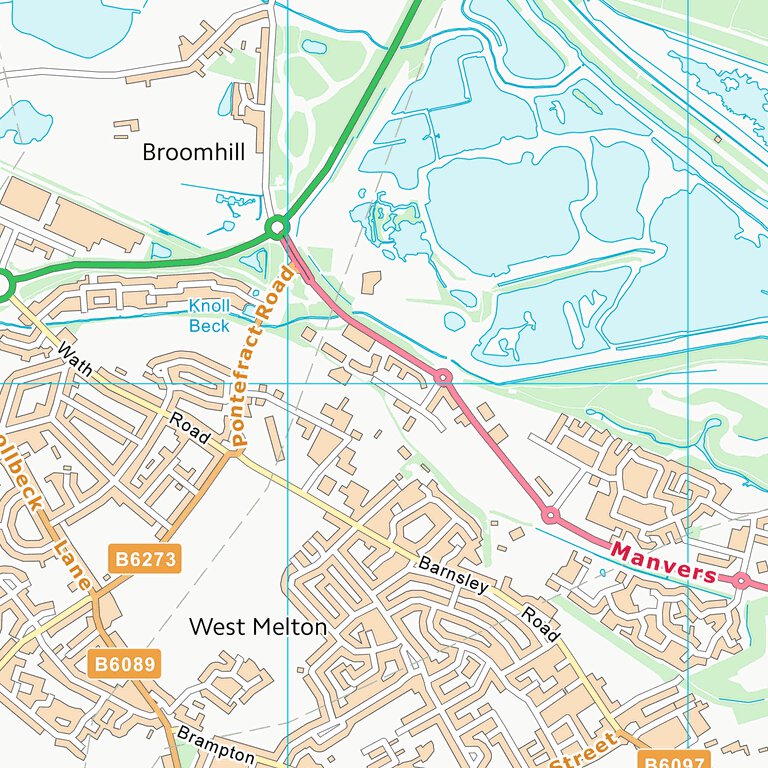 Barnsley District (B) (SE40) Map by UK Topographic Maps | Avenza Maps