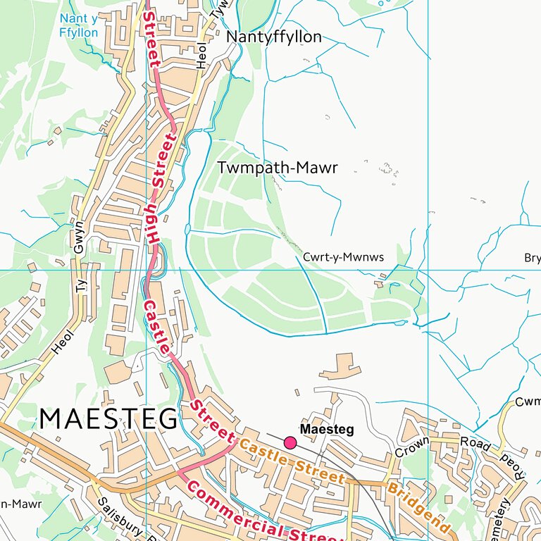 Castell-nedd Port Talbot - Neath Port Talbot (SS89) Map by UK ...