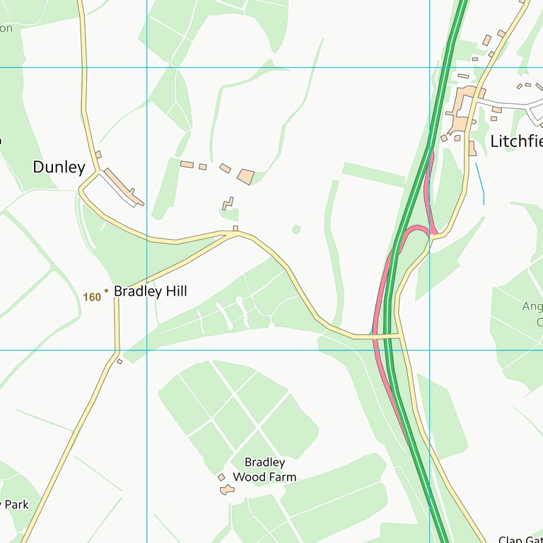 Basingstoke and Deane District (B) (SU45) Map by UK Topographic Maps ...