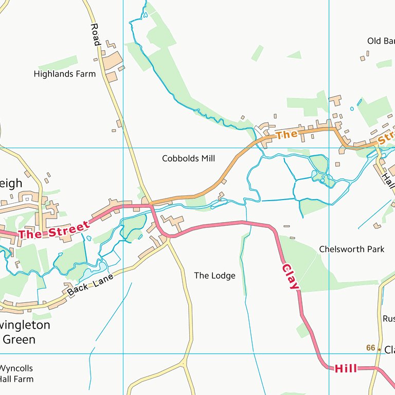 Babergh District (TL94) Map by UK Topographic Maps | Avenza Maps