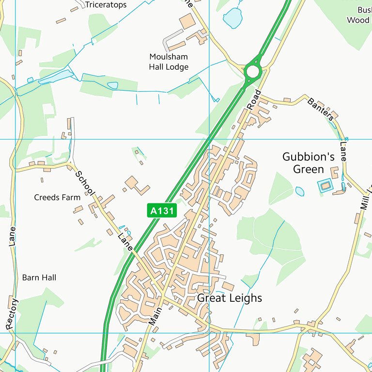 Braintree District (TL71) Map by UK Topographic Maps | Avenza Maps
