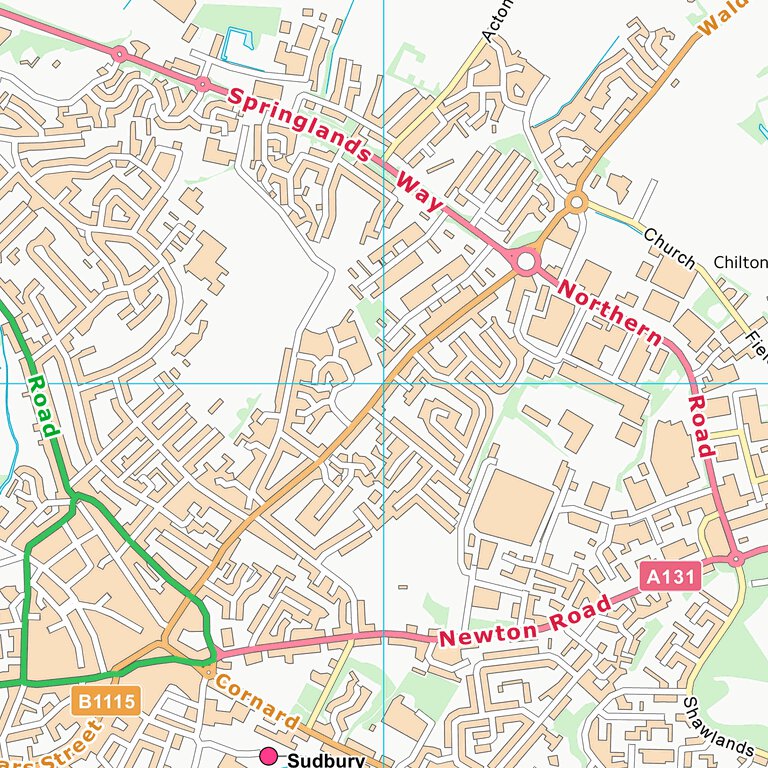 Babergh District (TL84) Map by UK Topographic Maps | Avenza Maps
