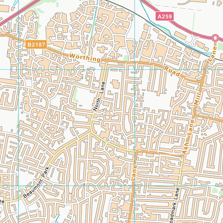 Arun District (TQ00) Map by UK Topographic Maps | Avenza Maps