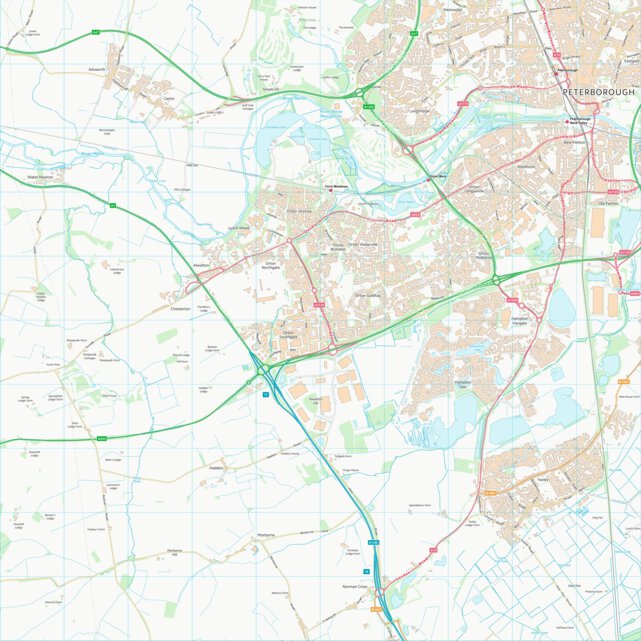 City of Peterborough (B) (TL19) Map by UK Topographic Maps | Avenza Maps
