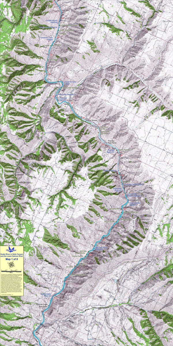 RiverMaps - Snake River in Hells Canyon and the Lower Salmon River (8 ...