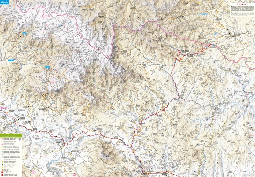 Rodopi (Rhodope) Mountains Central 1:50.000 Map by Geopsis Maps ...