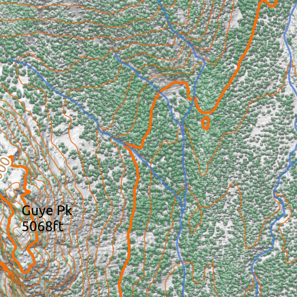 Snoqualmie Backcountry Ski/Board Routes Map by Shuksan Geomatics ...