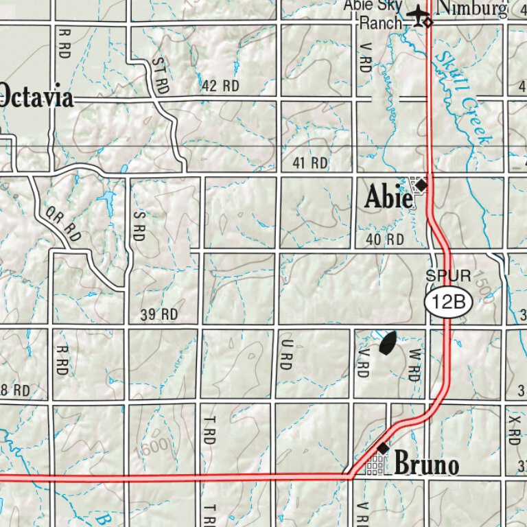 Nebraska Atlas & Gazetteer Page 53 Map by Garmin | Avenza Maps