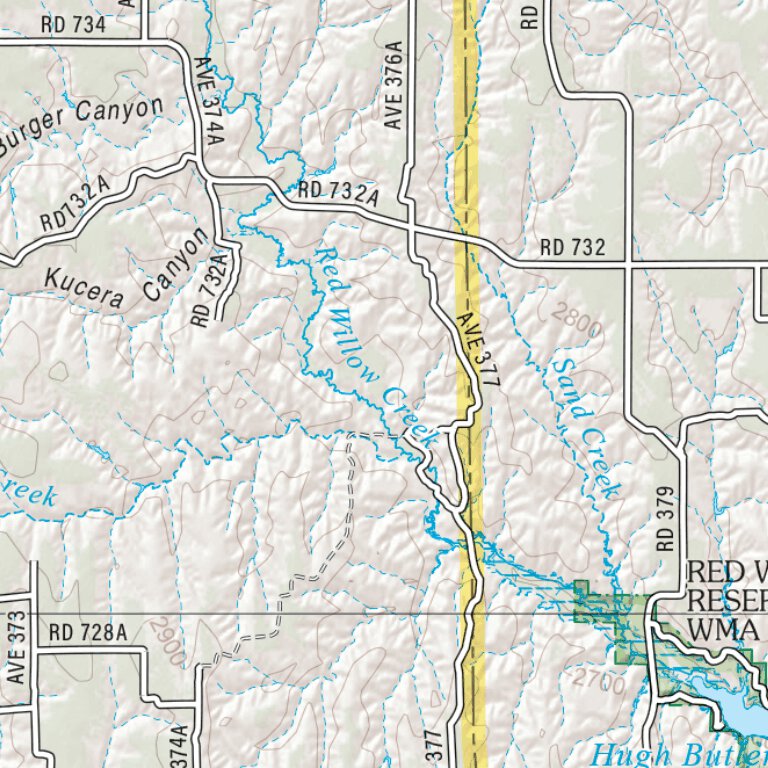 Nebraska Atlas & Gazetteer Page 70 Map by Garmin | Avenza Maps