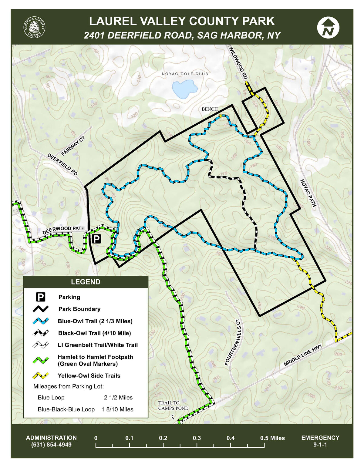Laurel Valley County Park Map by Suffolk County Parks Department ...
