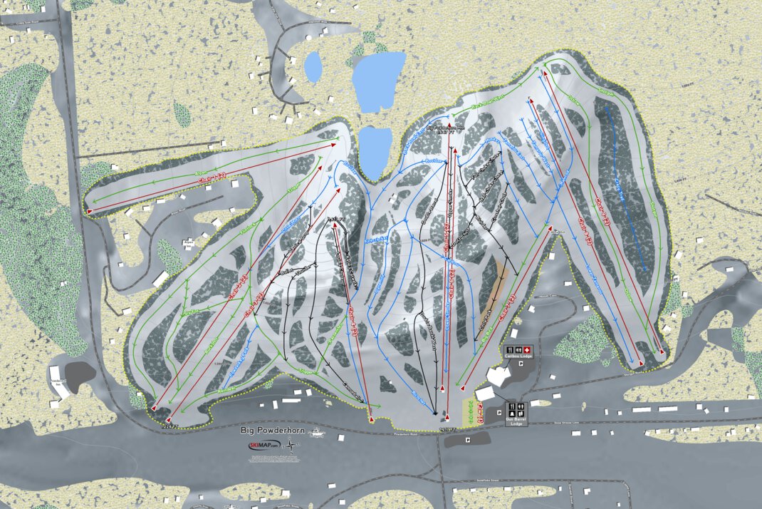Big Powderhorn Resort Map by Mapsynergy | Avenza Maps