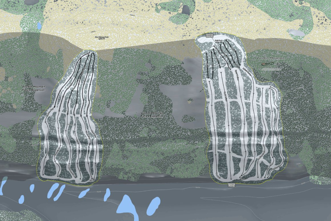 Voodoo Mountain Resort Map by Mapsynergy | Avenza Maps