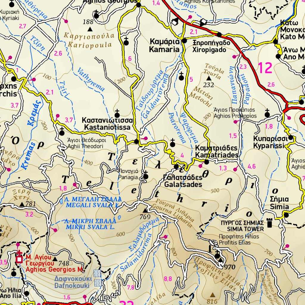 Evia, Greece Map by Terrain Editions | Avenza Maps