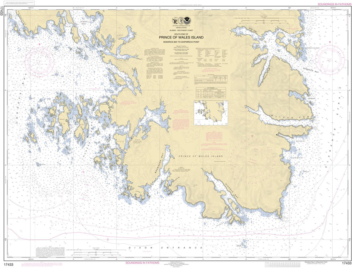 Prince Of Wales Island Kendrick Bay To Shipwreck Point Map by National ...