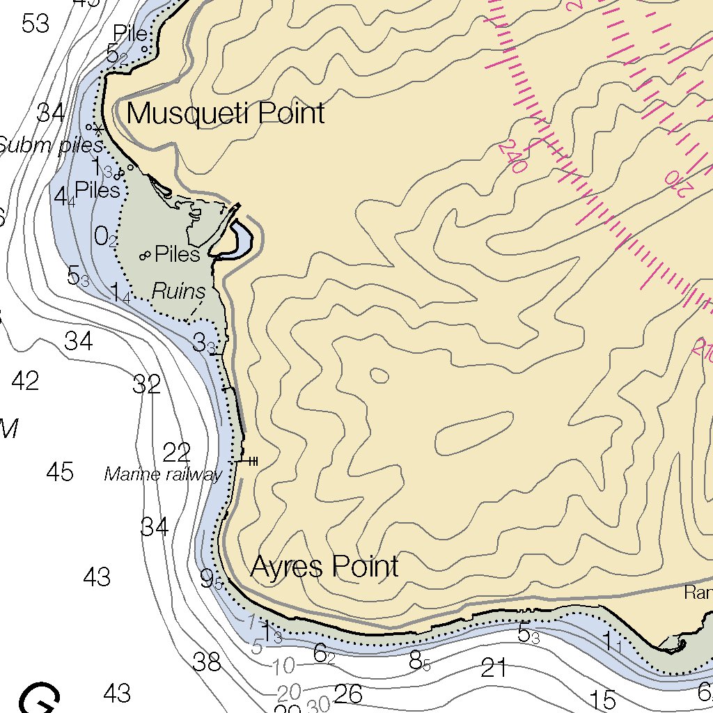 Puget Sound Hood Canal And Dabob Bay Map by National Oceanographic ...