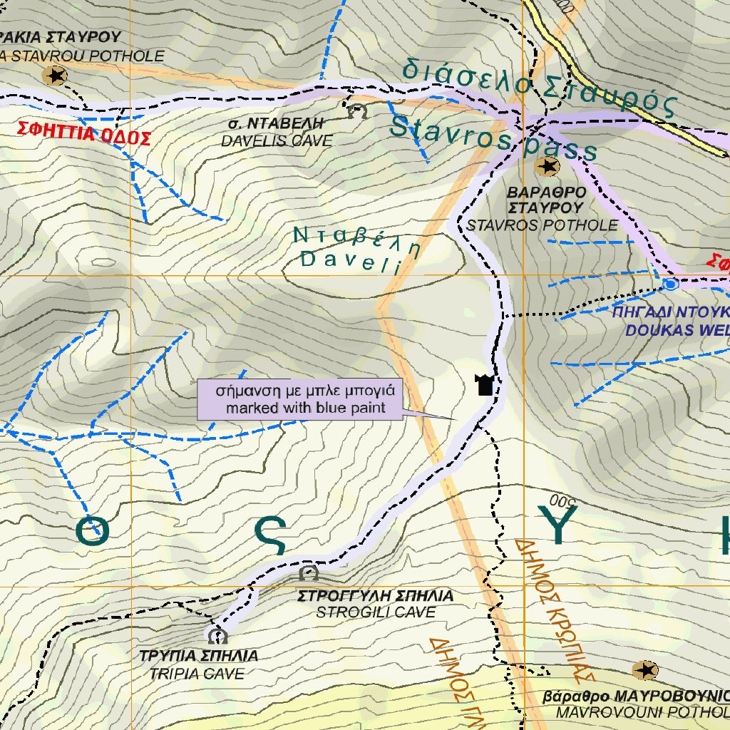 Southern Imitos, Attica, Greece Map by Anavasi editions | Avenza Maps