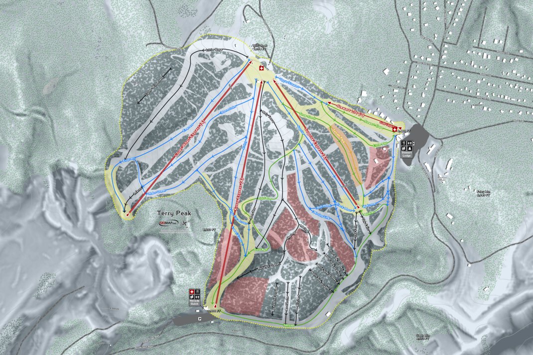 Terry Peak Resort Map by Mapsynergy | Avenza Maps