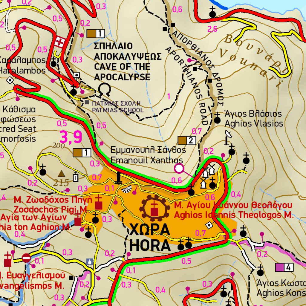 Patmos, Greece Map by Terrain Editions | Avenza Maps