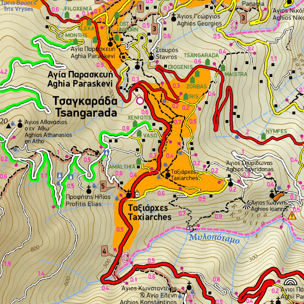 Central Pelion, Greece Map by Terrain Editions | Avenza Maps