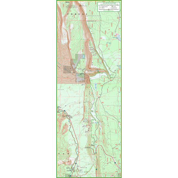 Hat Creek Rim up-and-back hike Map by Sacramento Valley Hiking ...