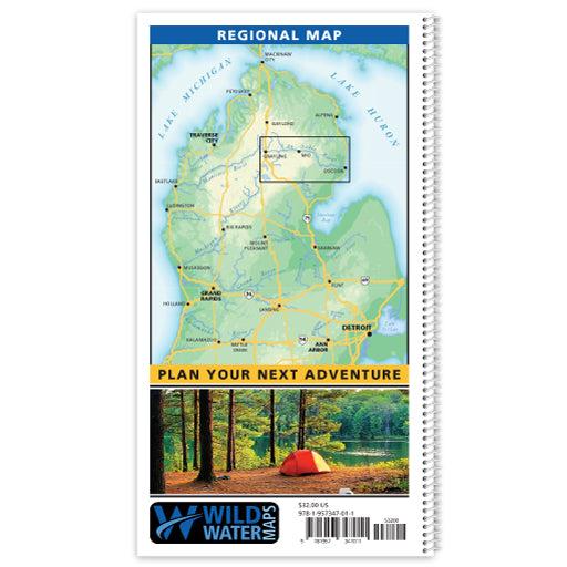 A Map Guidebook to the Au Sable River by Wild Water Maps | Avenza Maps