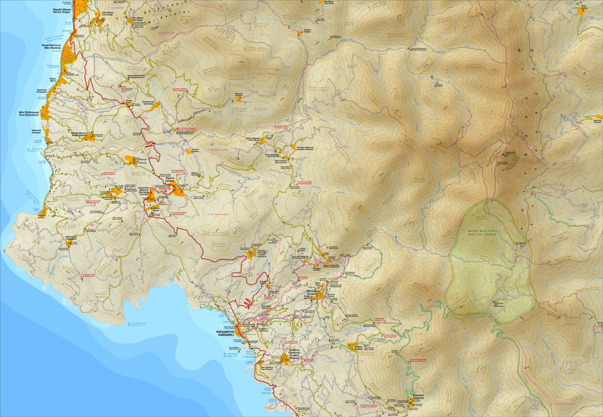 Western Mani, Greece Map by Terrain Editions | Avenza Maps